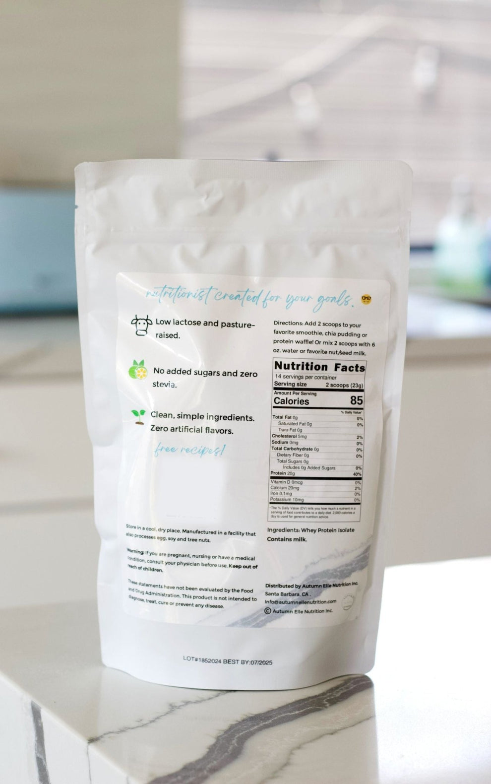 Unflavored Whey Protein Powder – Autumn Elle Nutrition